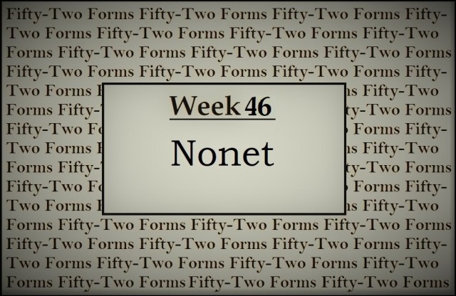 Week Forty-Six: The Nonet – Astra Poetica